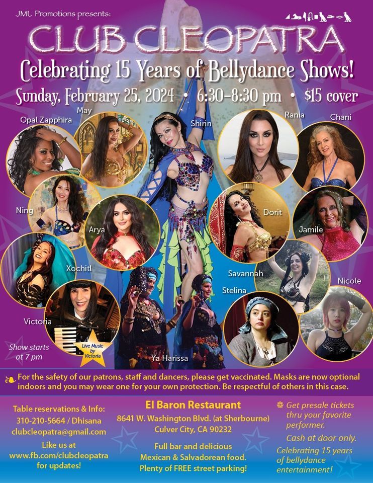 Club Cleopatra 15th Anniversary , 8641 Washington Blvd, Culver City, CA ...