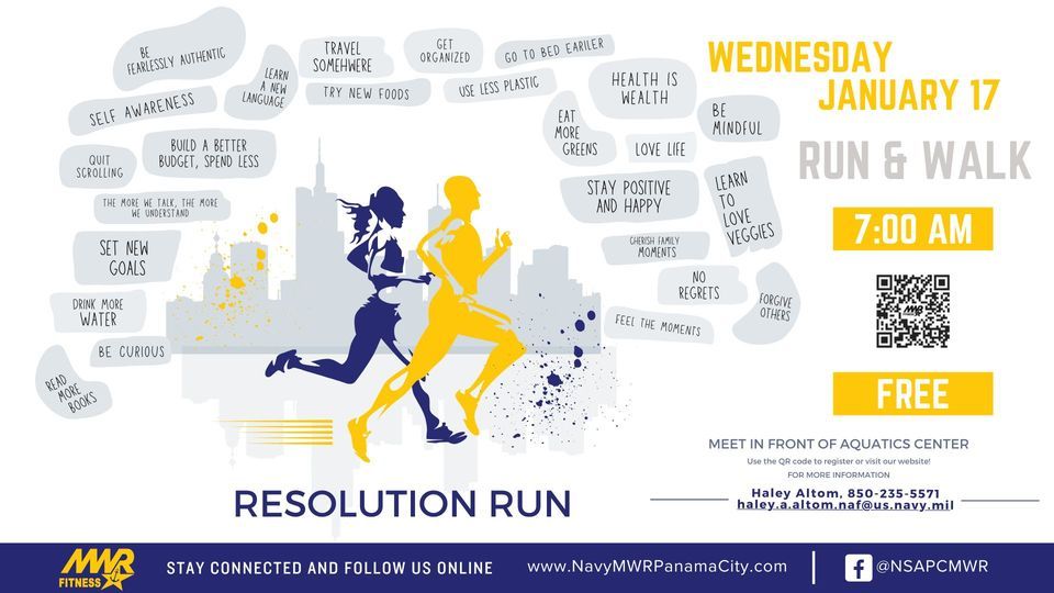 Resolution 2 Mile Fun Run/Walk, NSA Panama City GYM, January 17 2024 ...