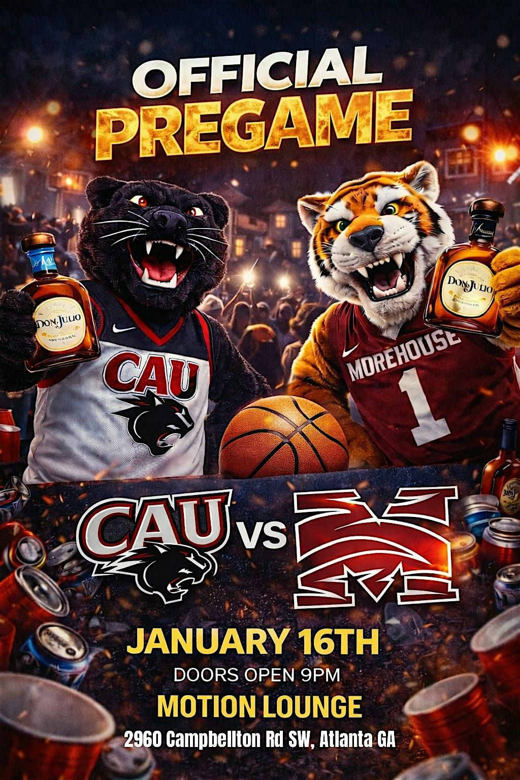 Official Pregame, Motion lounge sports bar & grill, Atlanta, 16 January ...