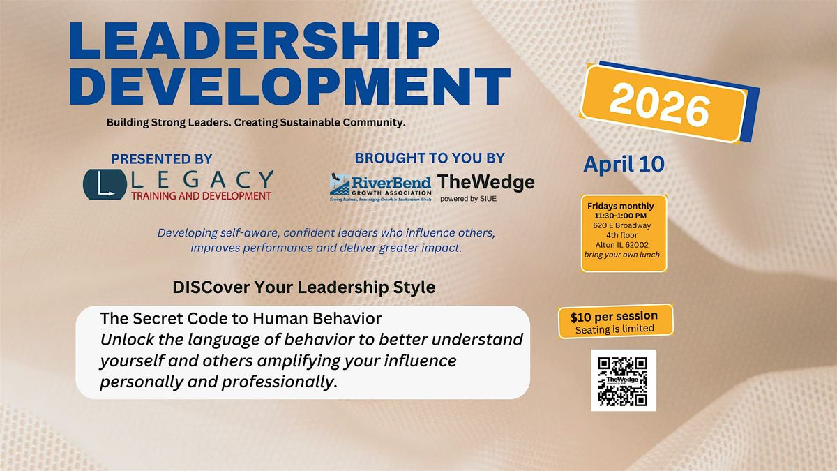 Discover Your Leadership Style, The Wedge Innovation Center, Alton, 10 ...