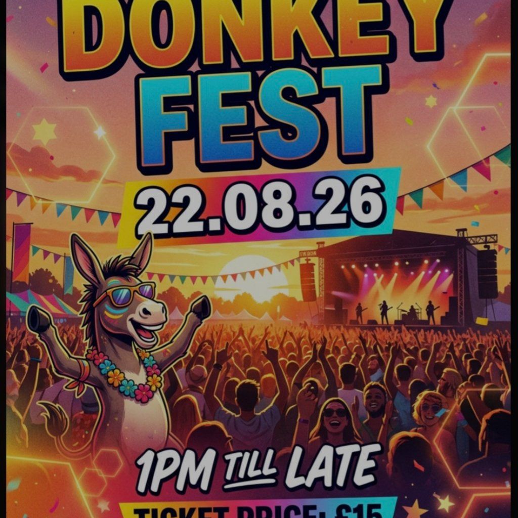 Donkey fest, Ol12 9tb, Oldham, 22 August 2026 | AllEvents