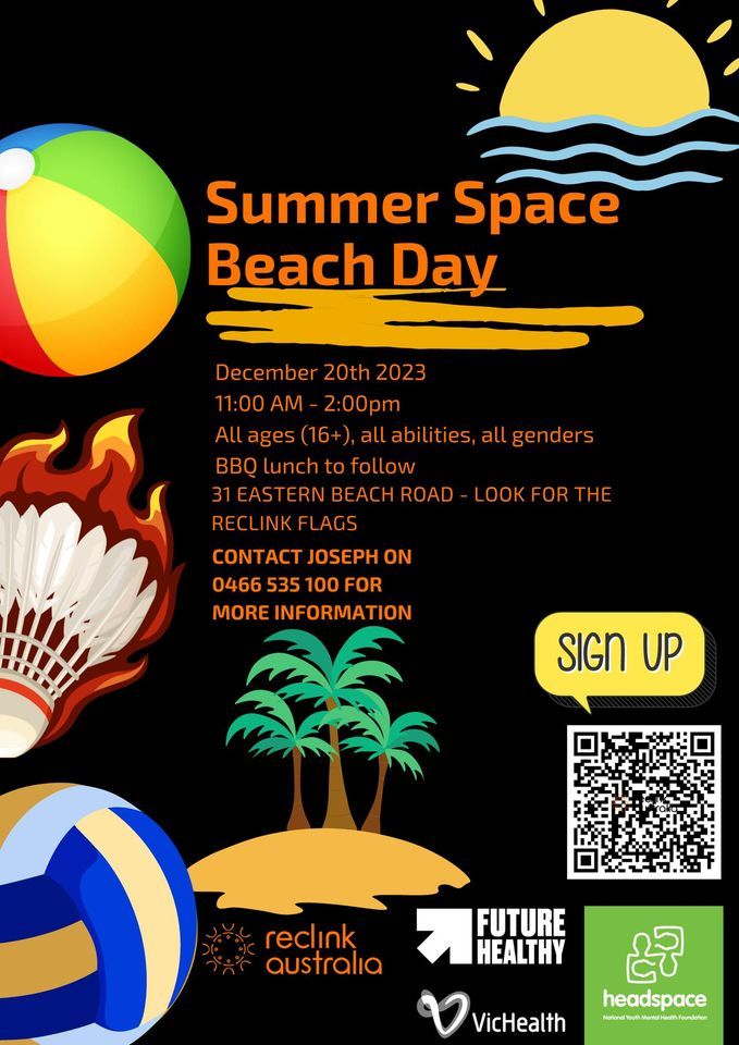 Reclink X Headspace Beach Day, Eastern Beach Rd, Geelong VIC 3220 ...