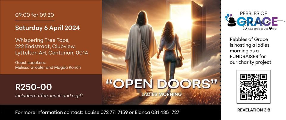 Open Doors by Pebbles of Grace, Whispering Tree Tops Garden Venue ...