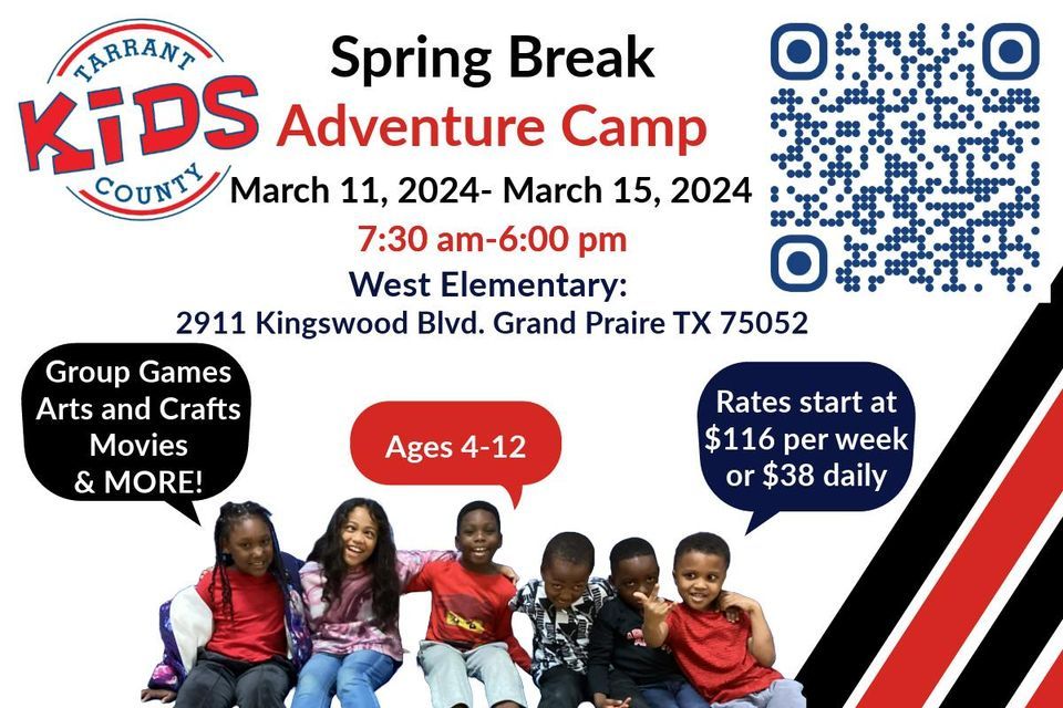 TCK Spring Break Adventure Campe March 11-March 15, West Elementary ...