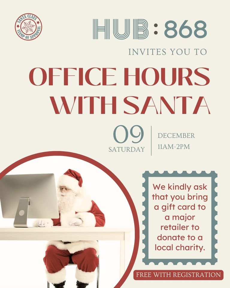 Office Hours with Santa, Hub:868 Shared Workspace, Haddonfield, 9 ...