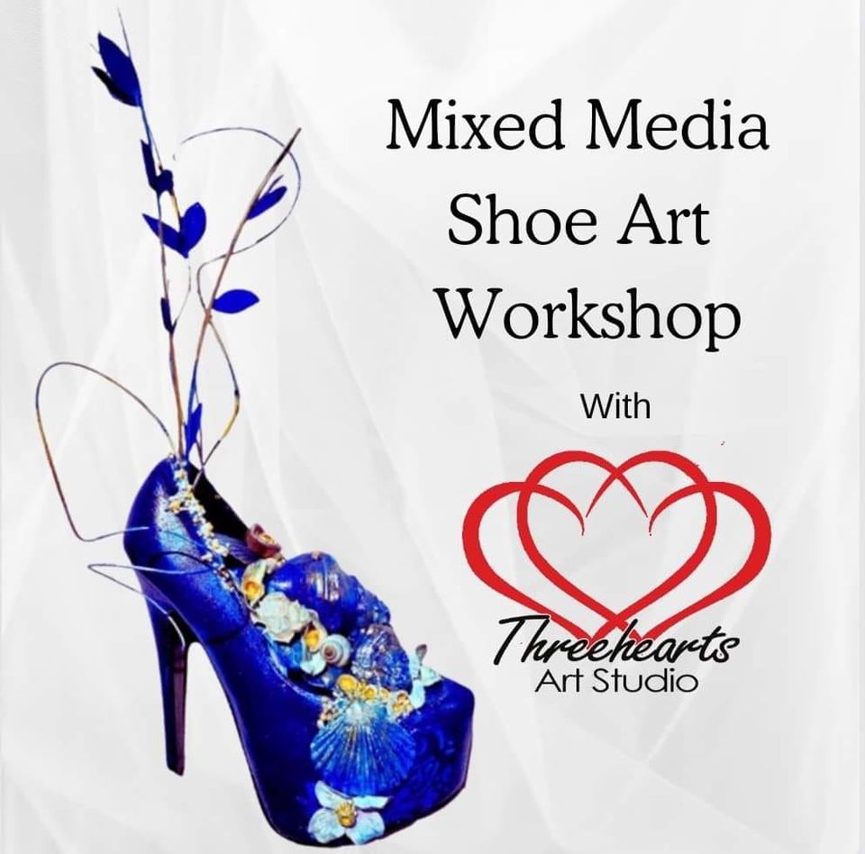 Mixed Media Altered Shoe Workshop , Meadow Springs, Western Australia ...