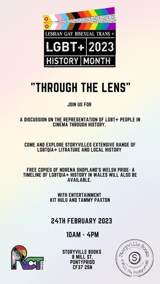 LGBT+ History Month in RCT, Storyville Books, Pontypridd, 24 February ...