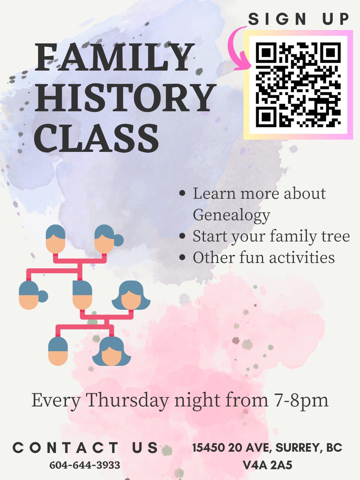 Family History Class, The Church of Jesus Christ of Latter-day Saints ...