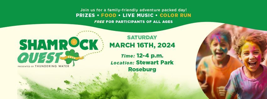 SHAMROCK QUEST 2024, Stewart Park, Roseburg, 16 March 2024 | AllEvents