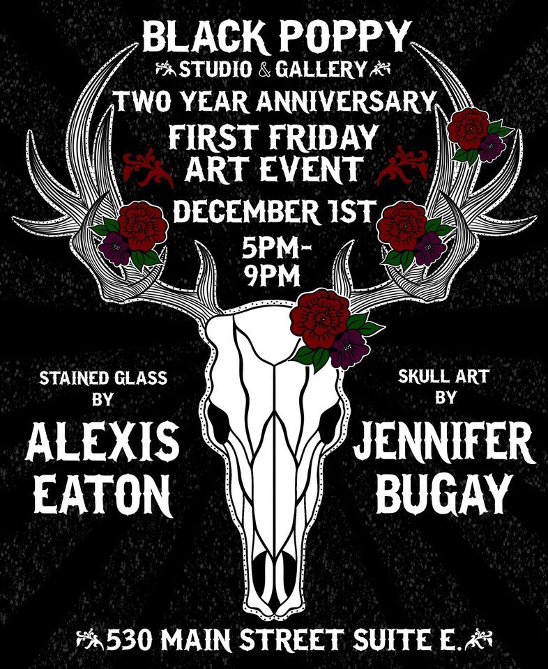 Two Year Anniversary Art Show w/ Alexis Eaton & Jennifer Bugay, Black ...