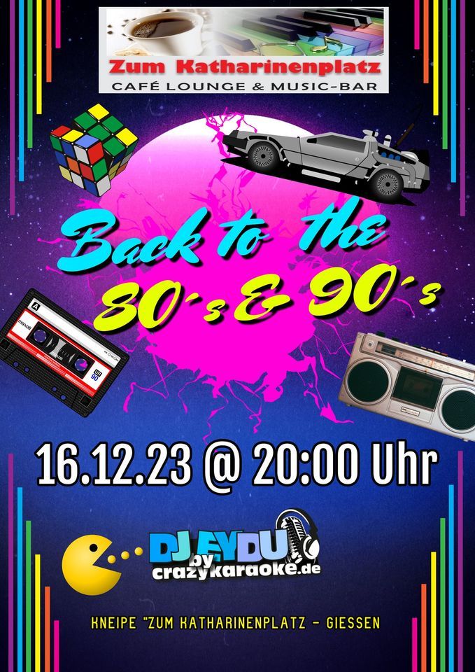 Retro Party - Das Beste der 80s & 90s in der Kneipe zum Katharinenplatz ...