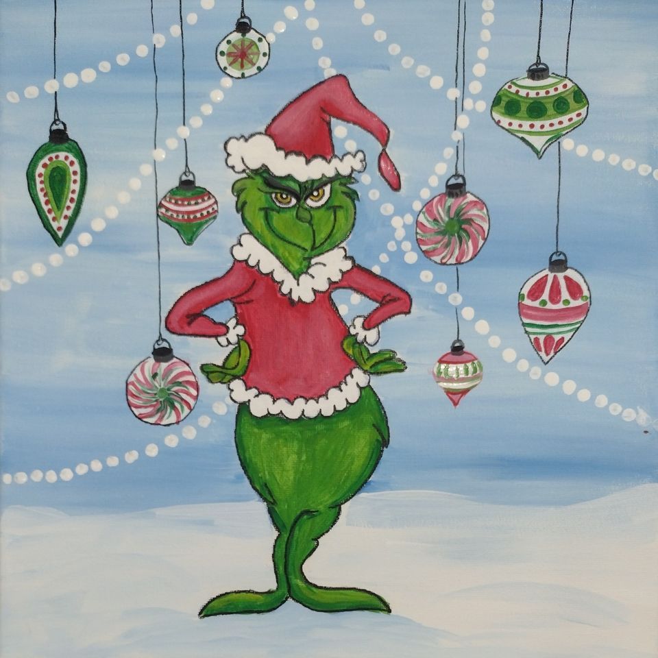 Paint Party @ The Hub "Grinch Celebration" ($25 per person), 7845 ...