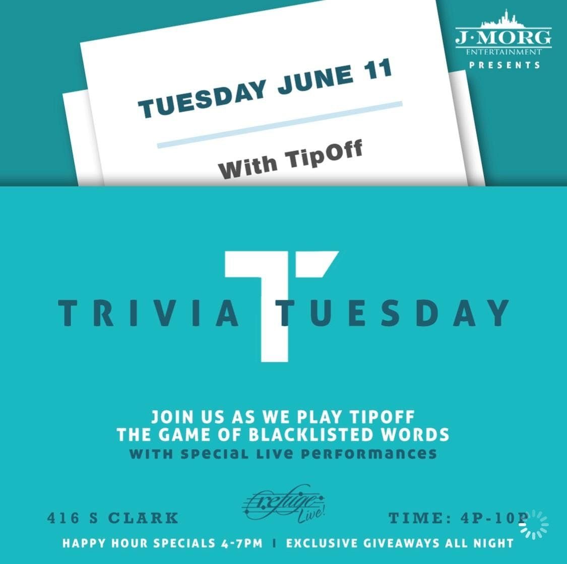 Trivia Tuesdays Happy Hour In The Loop REFUGE Live Chicago October trivia-tuesdays-happy-hour-in-the-loop-refuge-live-chicago-october