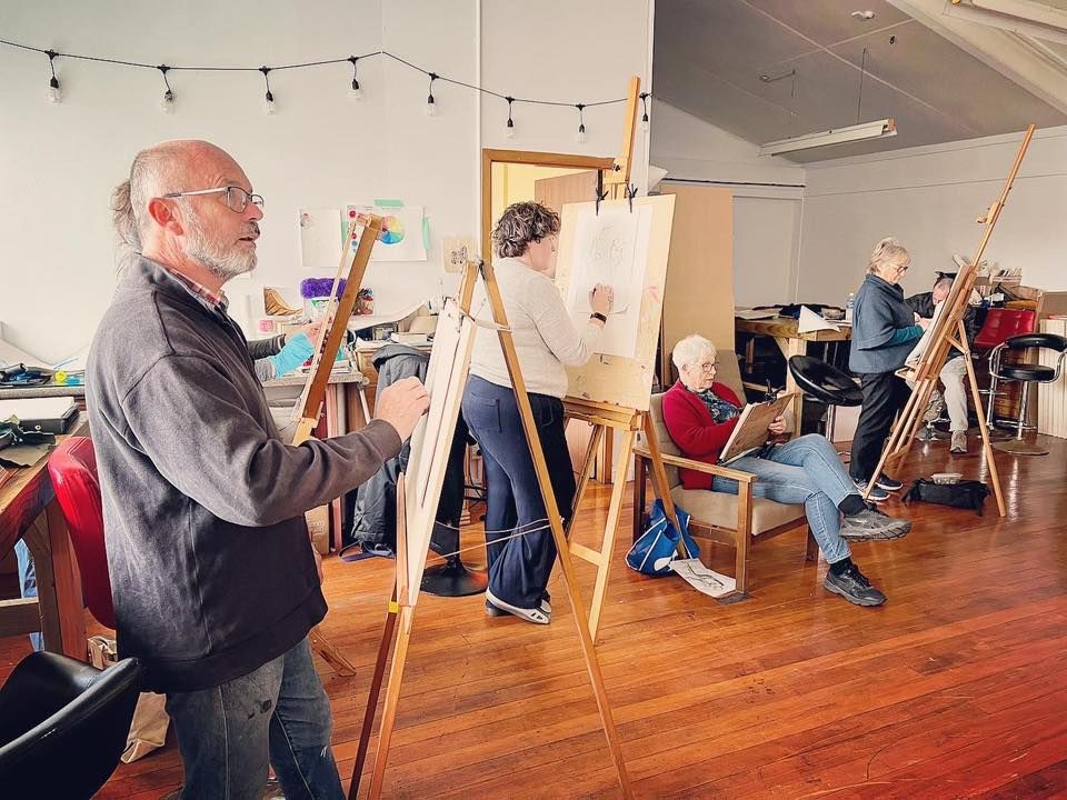 Life drawing. (Tutored), The Art Hang-out at Studio Oishi, Timaru, 25 ...