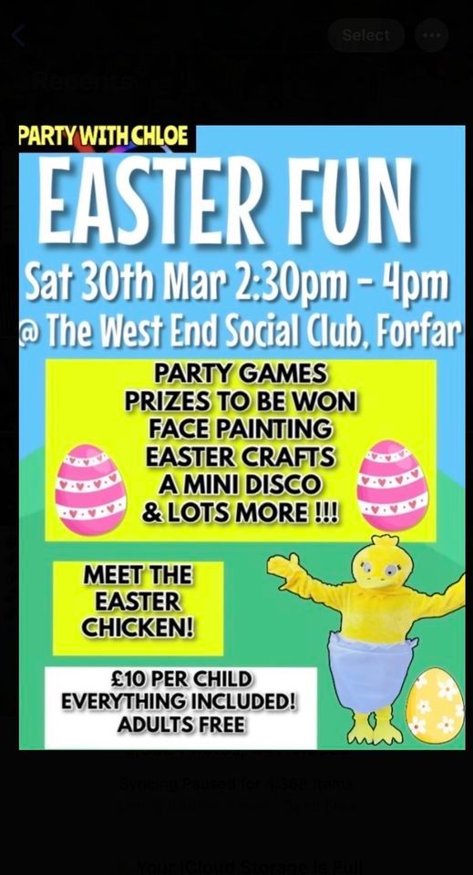 EASTER FUN, Forfar West End Social Club, 30 March 2024 | AllEvents.in