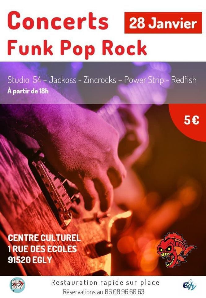 Concerts Funk Pop Rock, Egly 91520, January 28 2023 | AllEvents.in