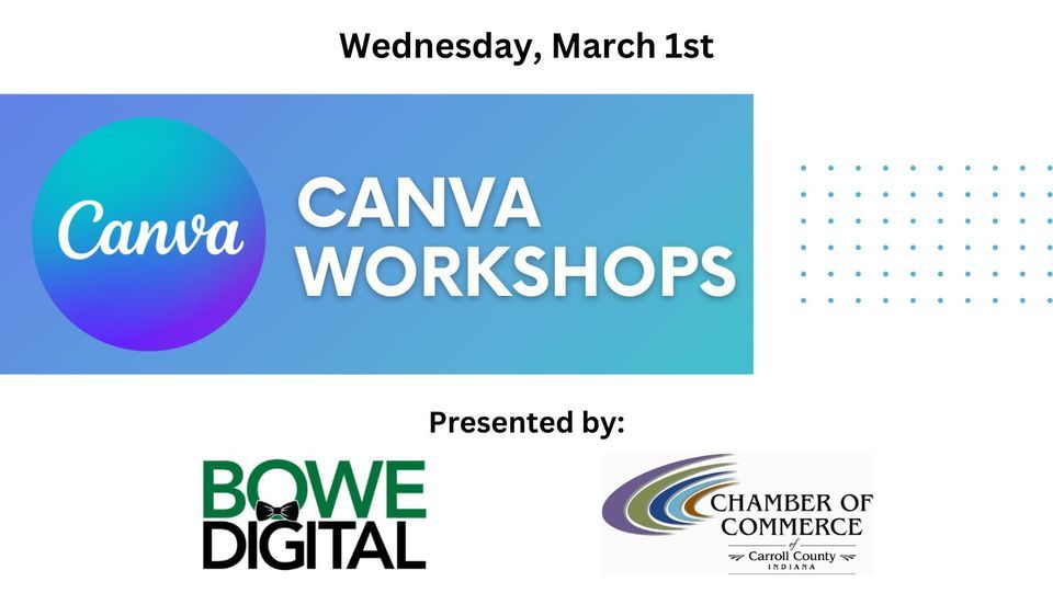 Canva Workshop - Afternoon, Flora-Monroe Township Public Library, 1 ...