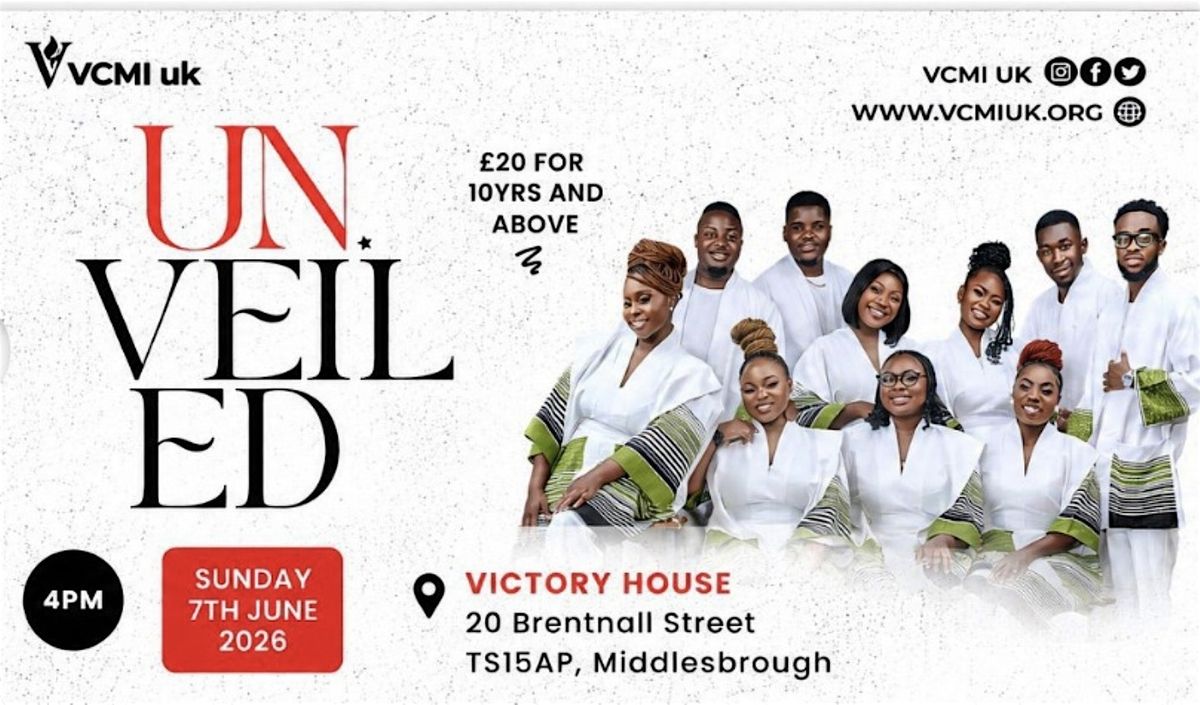 The UNVEILED, VCMI-UK, Middlesbrough, 7 June 2026 | AllEvents