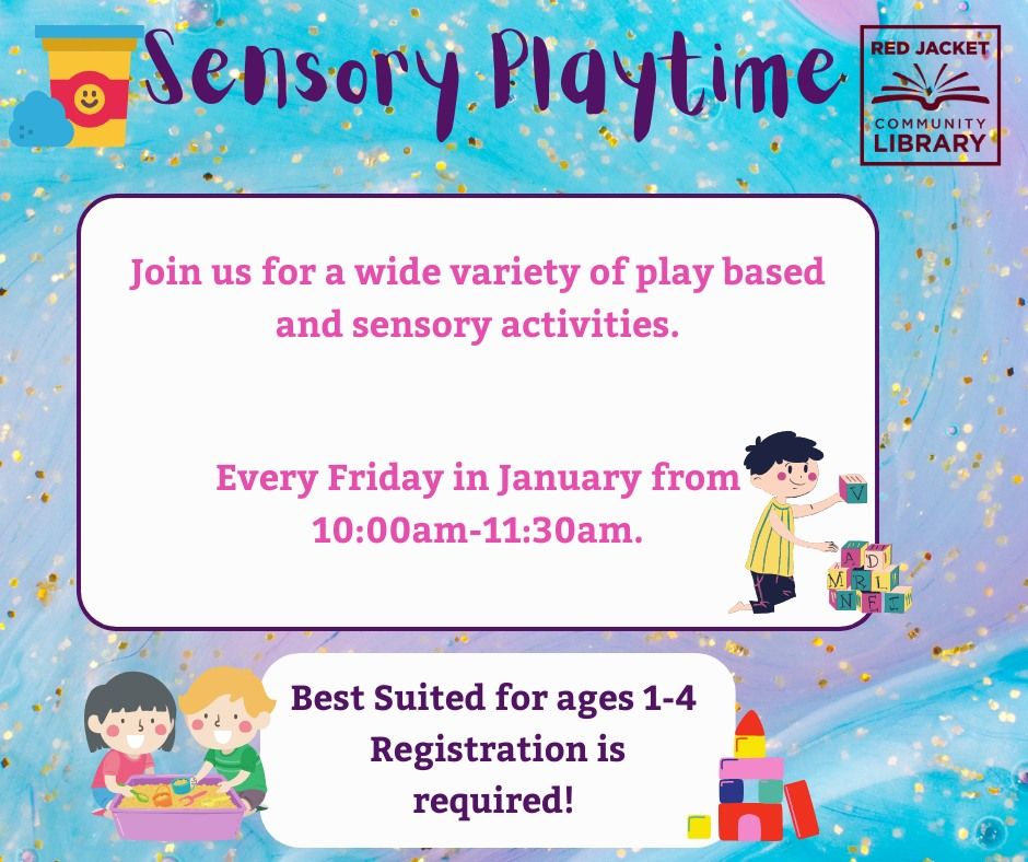 Sensory Playtime, Red Jacket Community Library, Manchester, 5 January ...