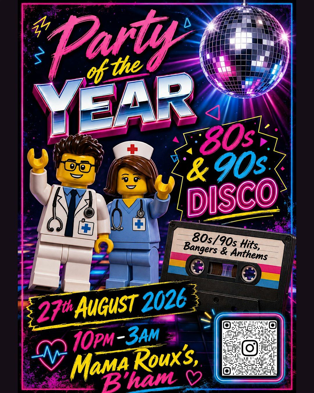 Medics 80s/90s Party of the Year, Mama Roux's, Deritend, 27 August to ...