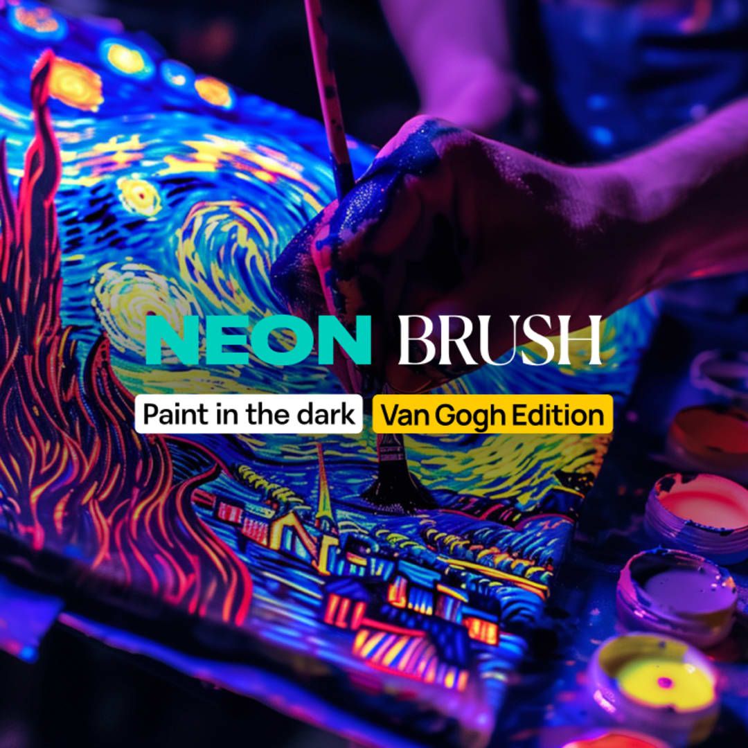 Neon Brush Van Gogh: The Starry Night Painting Workshop, 21c Museum ...