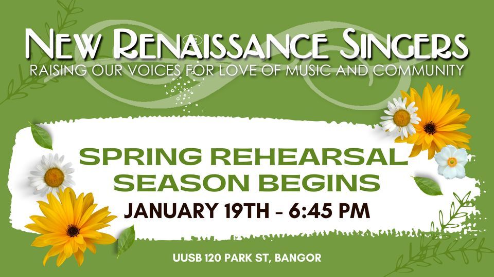 Spring Season Begins!, Unitarian Universalist Society of Bangor ...