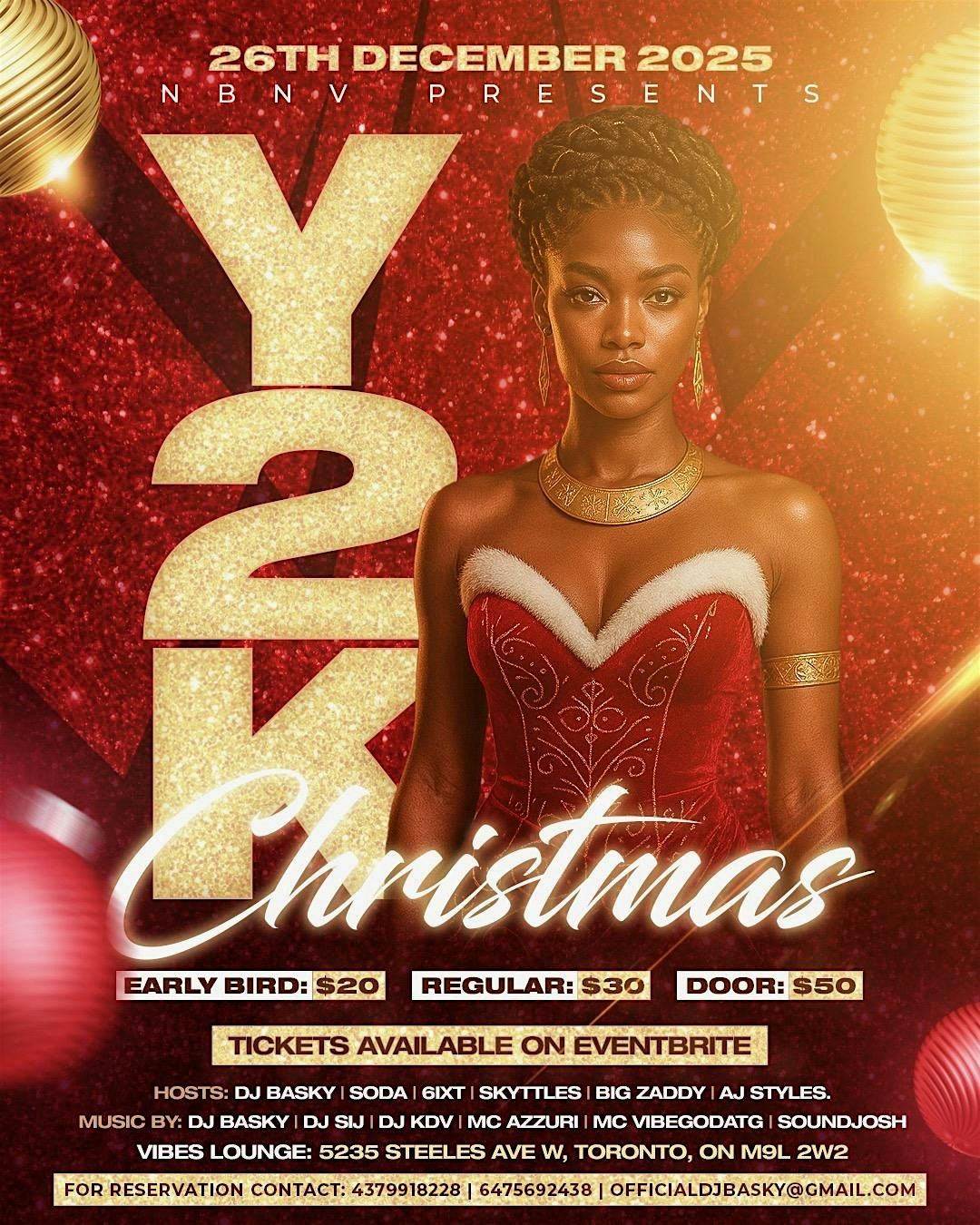 Y2K CHRISTMAS, VIBES LOUNGE, Toronto, 26 December to 27 December ...