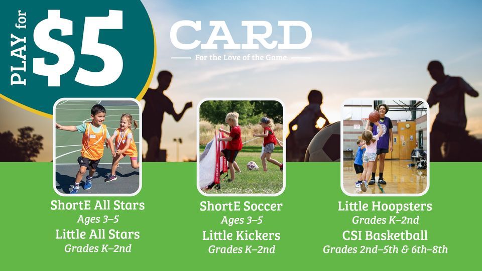 Play for $5: Youth Sports Trial Play - ShortE All Stars & Little All ...