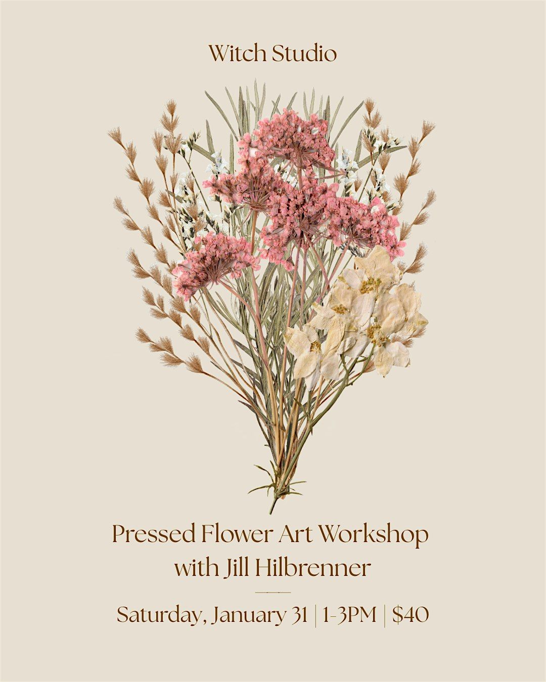 Pressed Flower Art with Jill Hilbrenner, Witch Hazel, Beacon, 31 ...