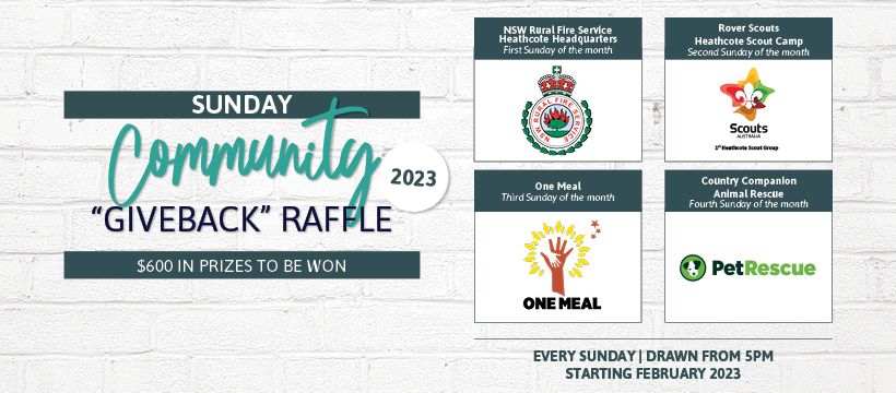 Community GiveBack Raffle, Club Heathcote, Hurstville, 3 December 2023 ...