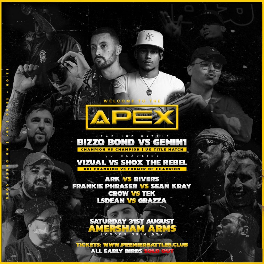 APEX 5 | Live Rap Battles, Amersham Arms, London, 31 August 2024 ...