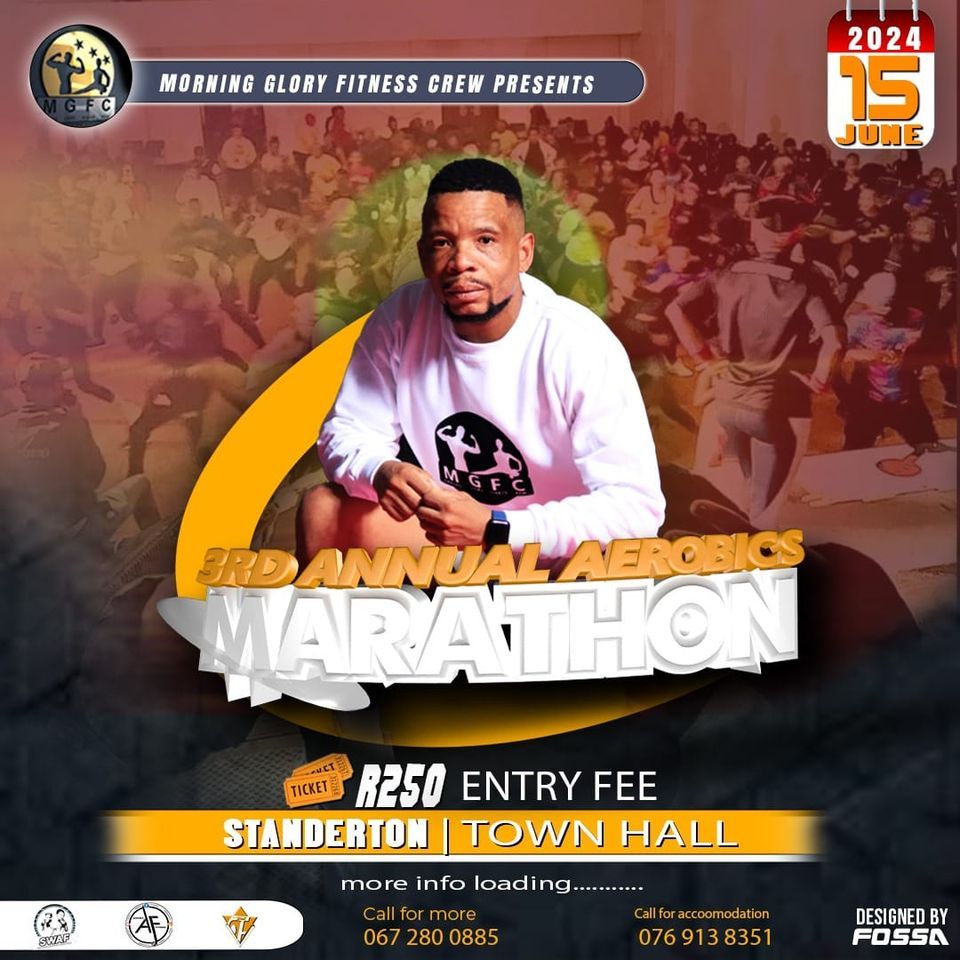 3rd aerobics marathon , Standerston, Mpumalanga, South Africa, Secunda ...