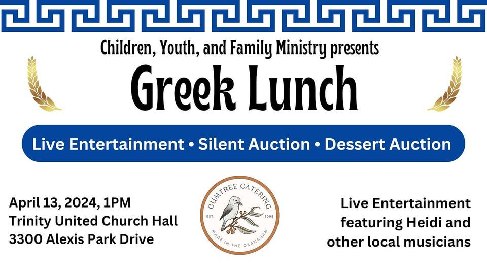 Greek Lunch - Fundraiser for Teen Junction, 3300 Alexis Park Drive ...