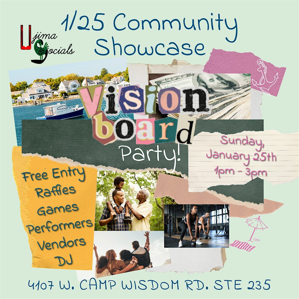 1/25 Community Showcase : Vision Board Party, 4107 W Camp Wisdom Rd ste ...