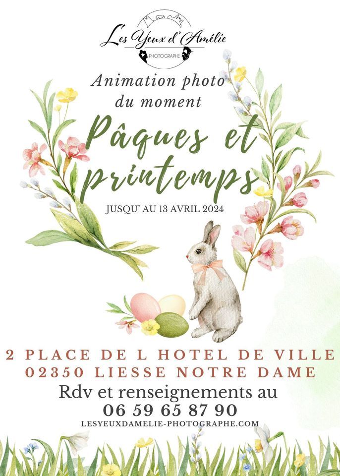 Mini séance photo Spéciale Pâques et printemps , Aisne Marne Ardennes ...