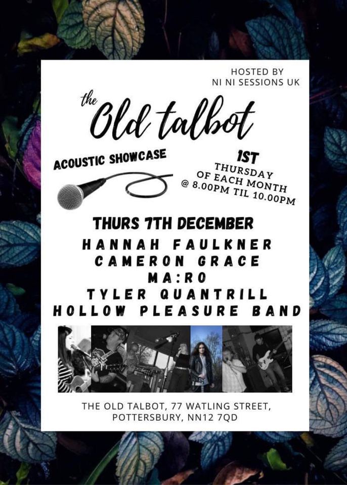 DECEMBER ACOUSTIC SHOWCASE ???, The Old Talbot, Potterspury, Towcester ...