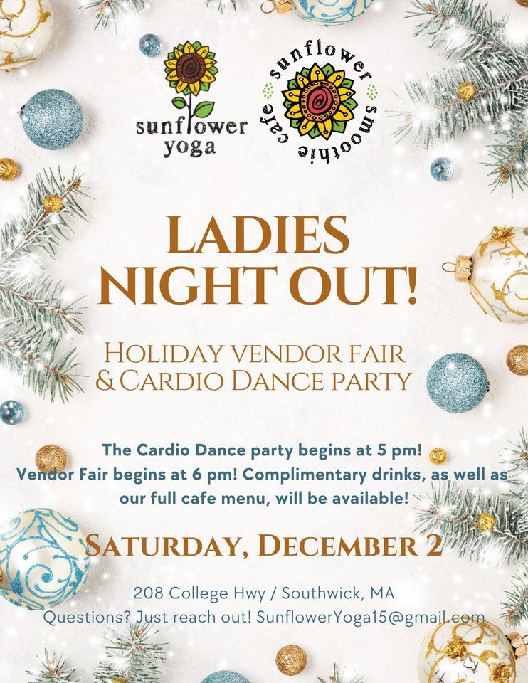 Holiday Vendor Fair & Cardio Dance Party, Sunflower Smoothie Cafe ...