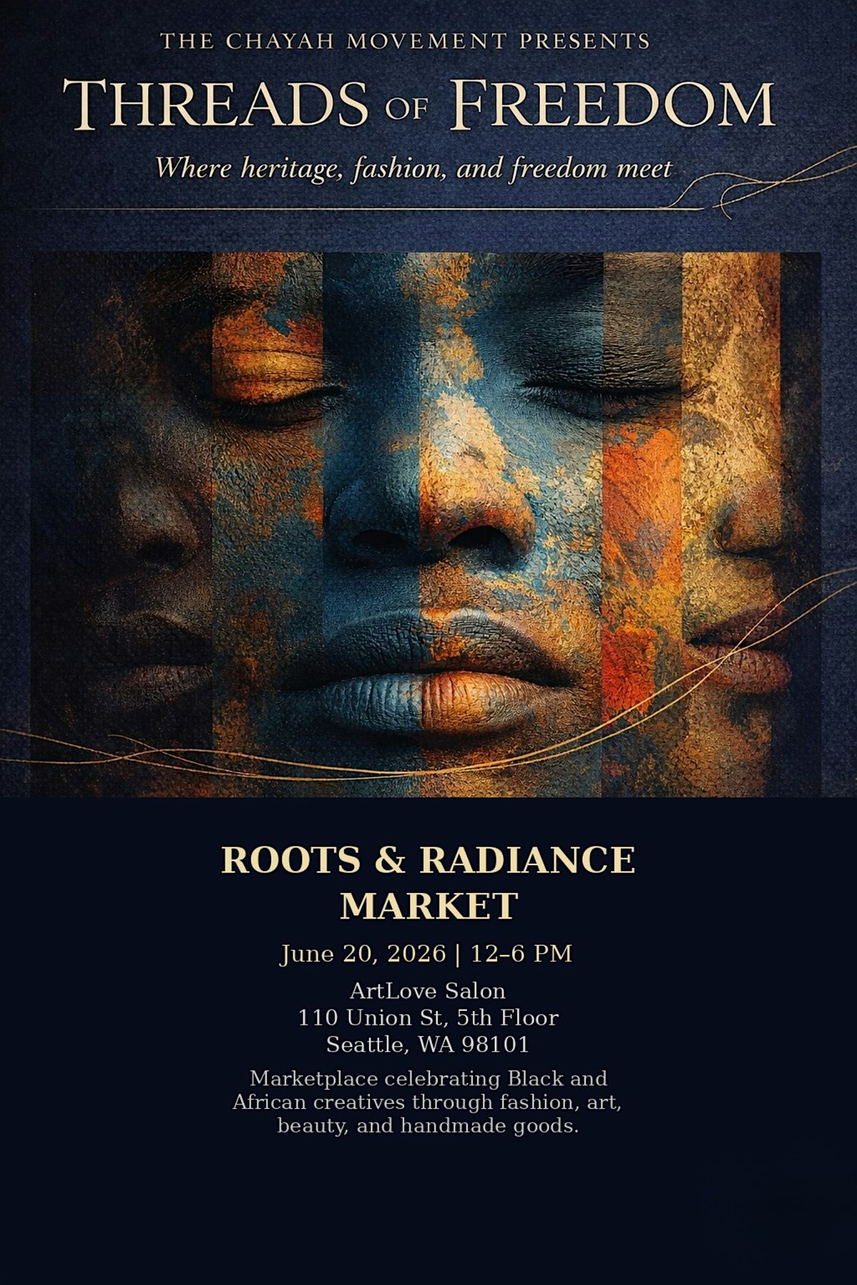 Threads of Freedom 2026 - Roots & Radiance Market, Art Love Salon ...