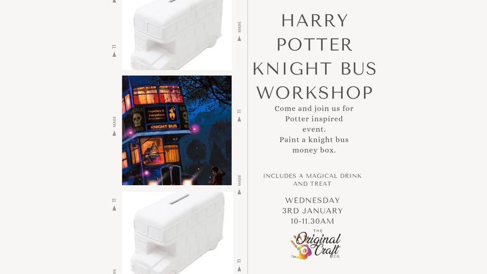 Harry Potter Inspired Knight Bus Pottery Workshop, The Original Craft ...