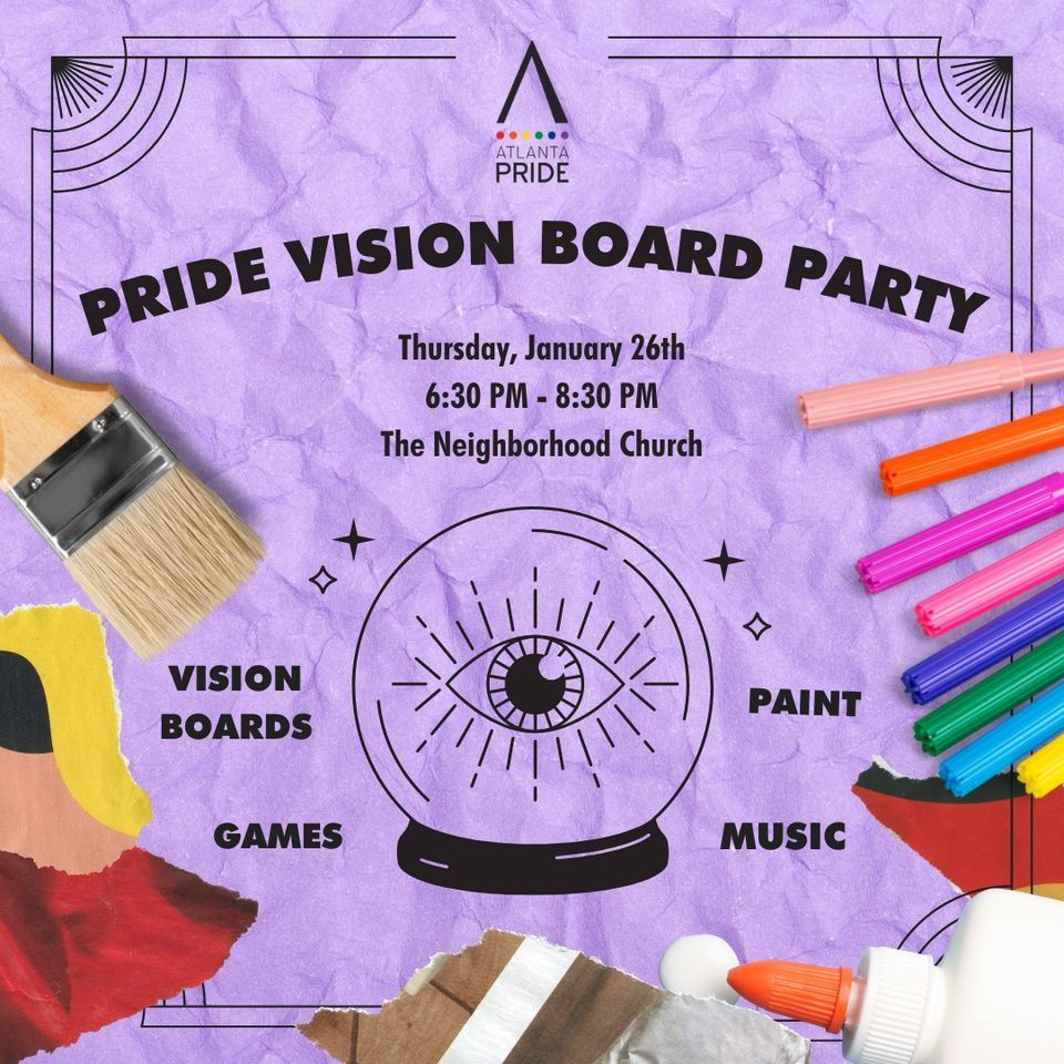 Pride Vision Board Party, Neighborhood Church, Atlanta, 26 January 2023 ...