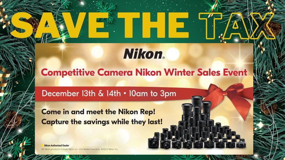 Sony Holiday Demo & Sale, Competitive Cameras, Duncanville, 15 December ...
