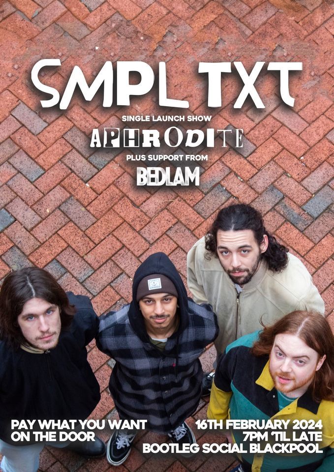 Sample Text + Bedlam at Bootleg Social, Blackpool, Bootleg Social, Blackpool, 16 February 2024 ...
