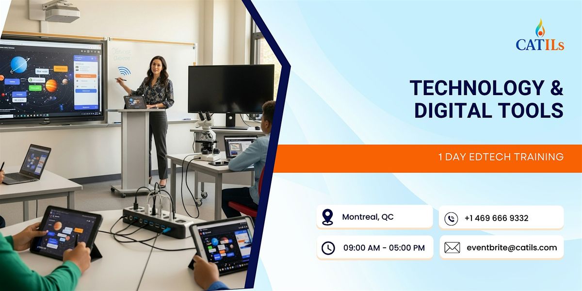 Technology & Digital Tools: 1 Day EdTech Training in Montreal, Regus ...