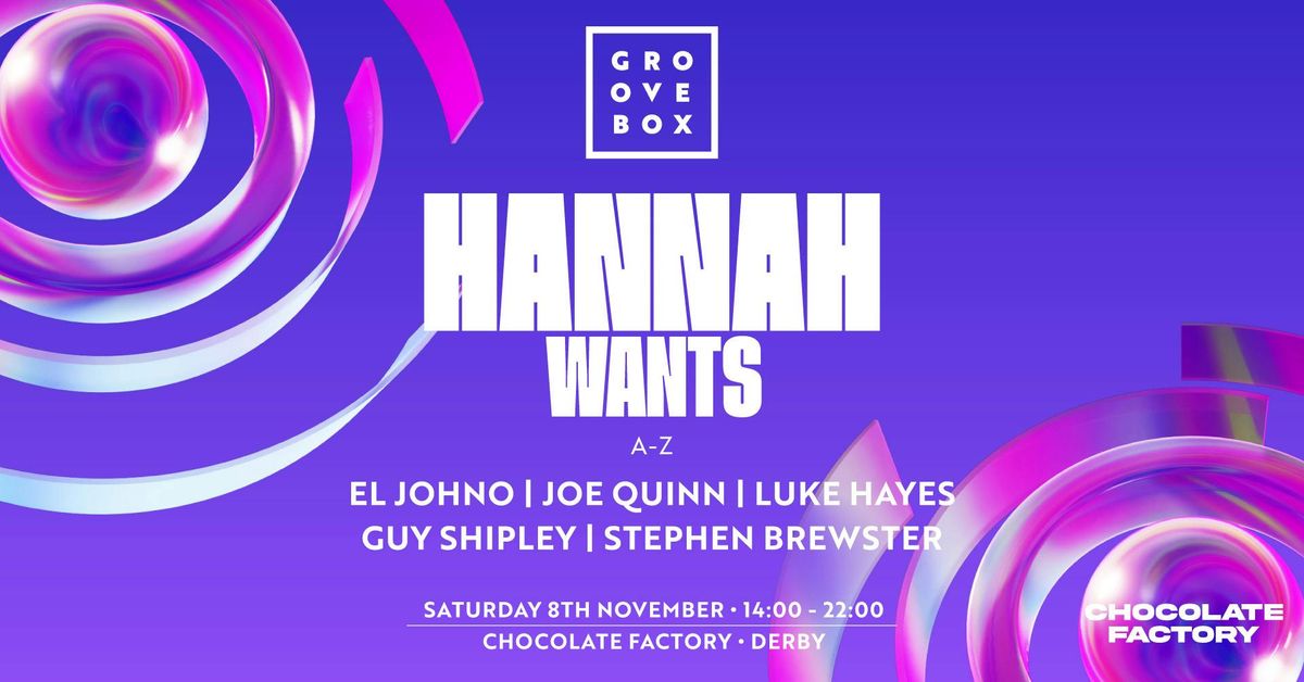 HANNAH WANTS| Groovebox at The Chocolate Factory, Derby, The Chocolate ...