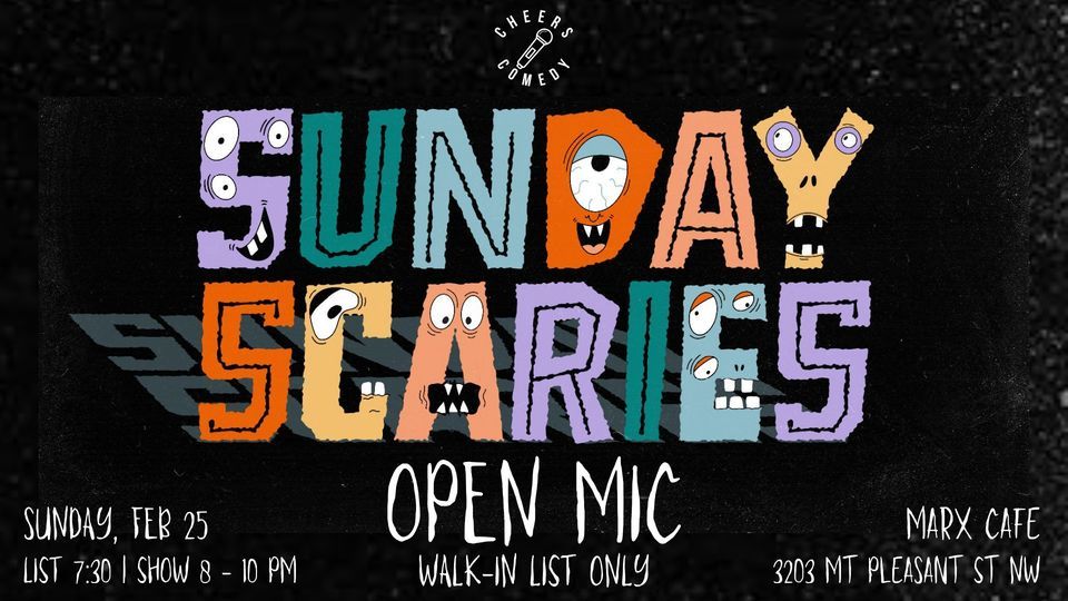 Sunday Scaries Open Mic, Marx Cafe, Washington, 25 February 2024 ...