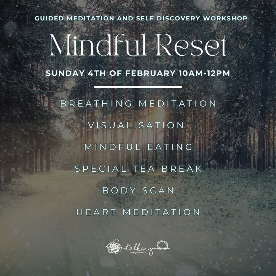 Mindful Reset (Free Class), Talking Therapies Centre- Preston, February ...