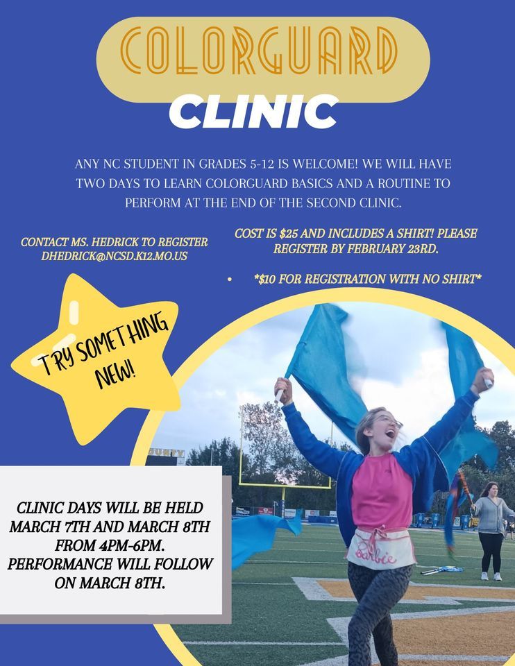 Color Guard Clinic, North County High School (Missouri), Bonne Terre, 7 ...