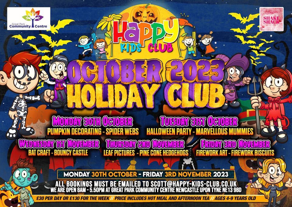 October Holiday Club ?, Great Park Community Centre, Newcastle Upon ...