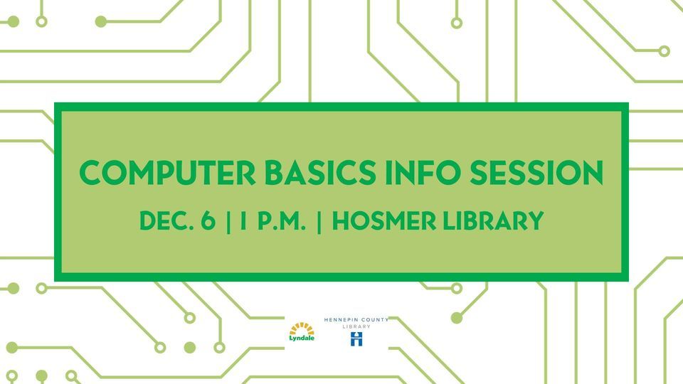 Computer Basics Info Session, Hosmer Library, Hopkins, 6 December 2023 ...