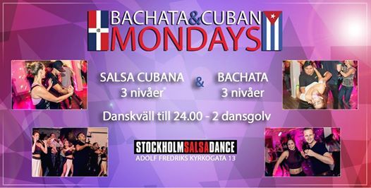 SSD Mondays Salsa Cubana & Bachata Drop-in 2 september!, Stockholm Salsa Dance, 2 September 2019 ...